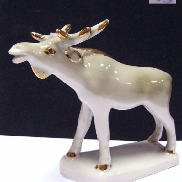 Polonnoe | Accents | Vintage Moose Porcelain Figurine Polonnoe Zhk 7s ...